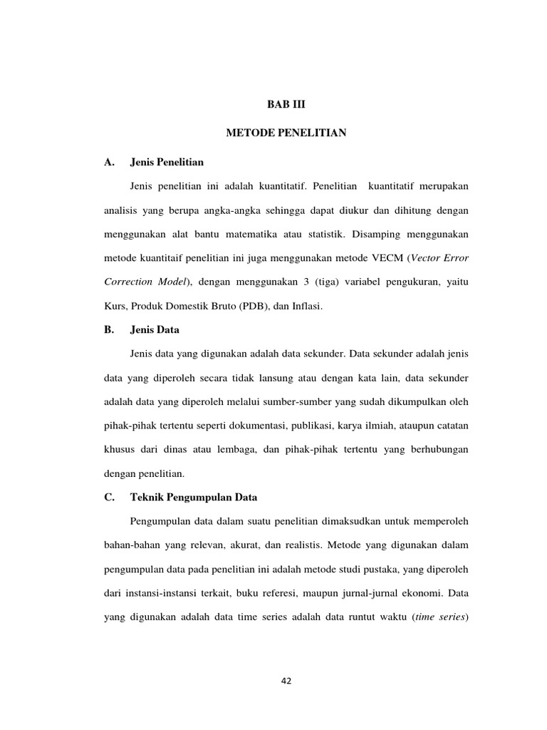 Metode VECM dalam Analisis Ekonomi | PDF | Metode & Bahan Ajar