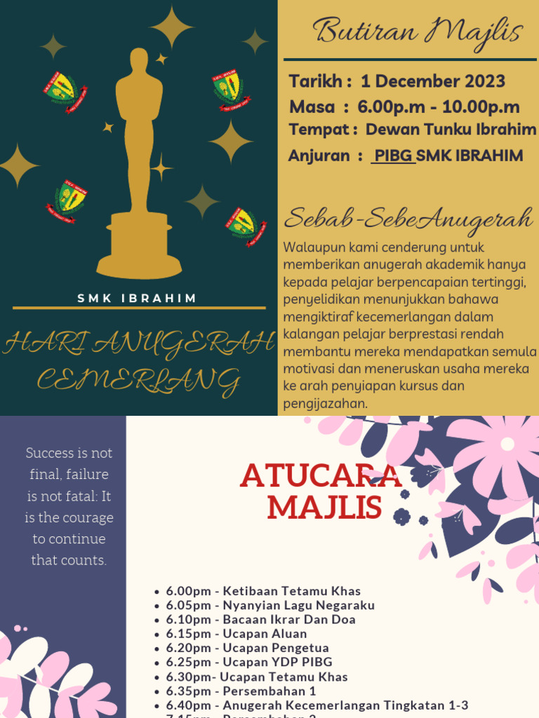 Brochure Digital Majlis Hari Anugerah Cemerlang Pdf
