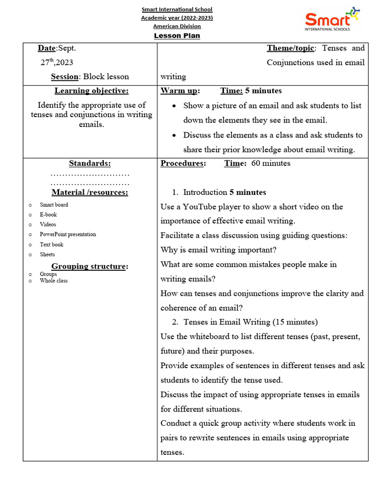 Lesson Plan 3 | PDF | Cognitive Science | Teaching