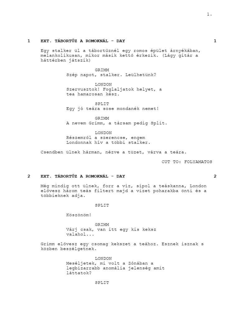 STALKER Script | PDF