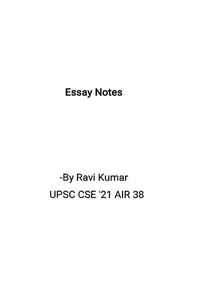 Essay 1 Ravi KR Air38 | PDF