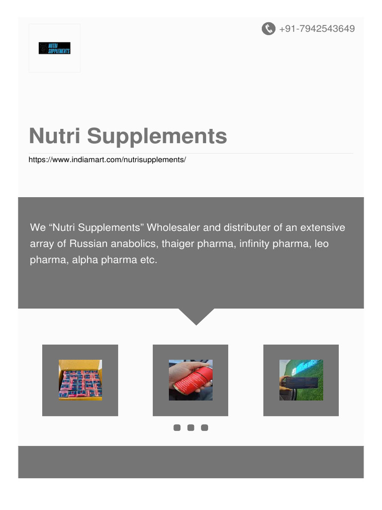 Nutri Supplements | PDF | Endocrine System | Pharmacology