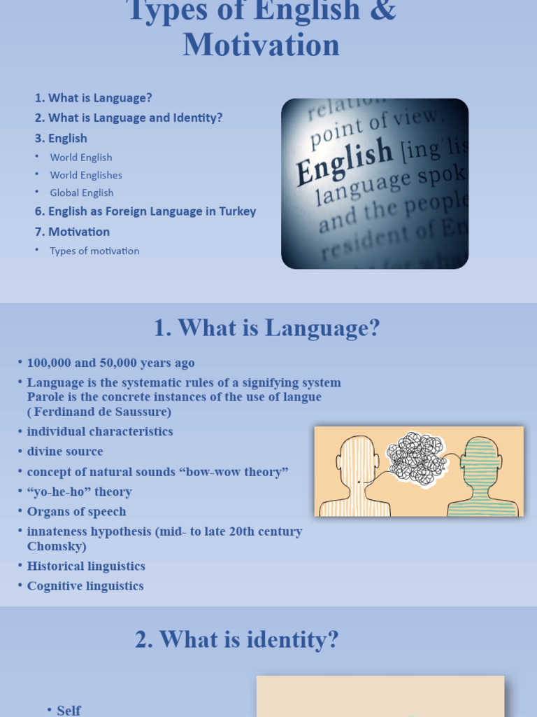 Types of English & Motivation | PDF | Motivational | Motivation