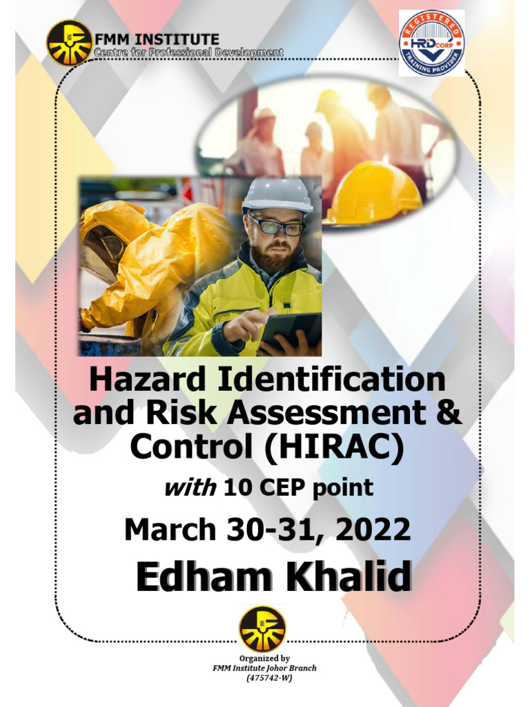 Note Hirac Pdf Hazards Occupational Safety And Health