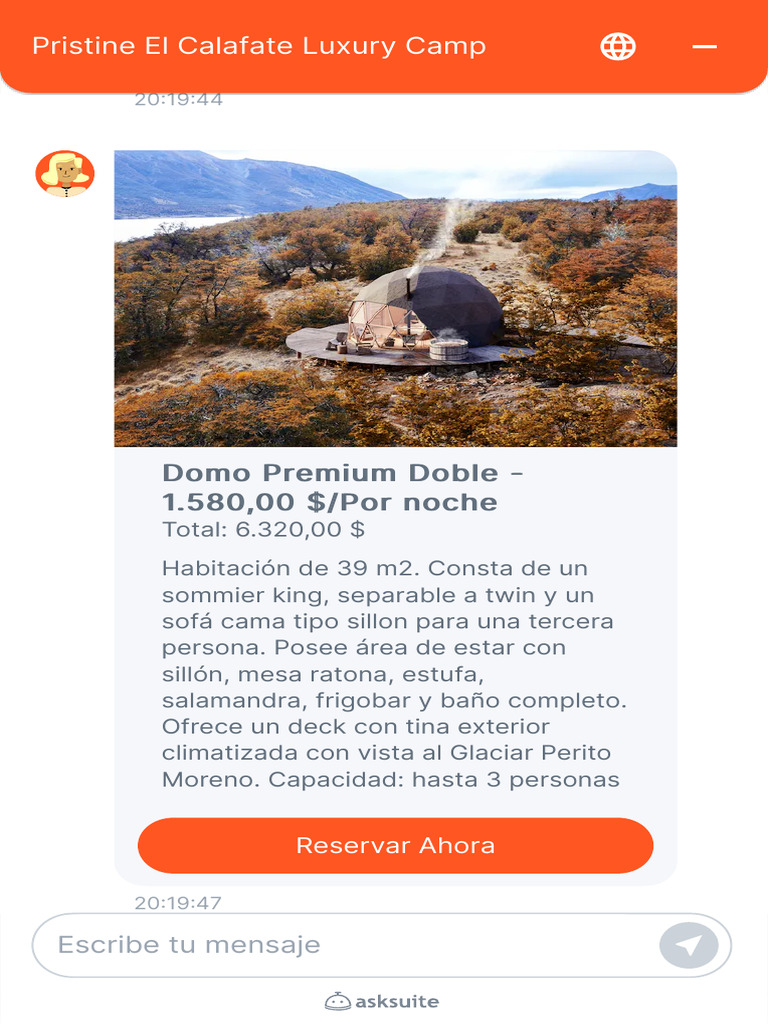 Pristine Luxury Camps - El Calafate | PDF