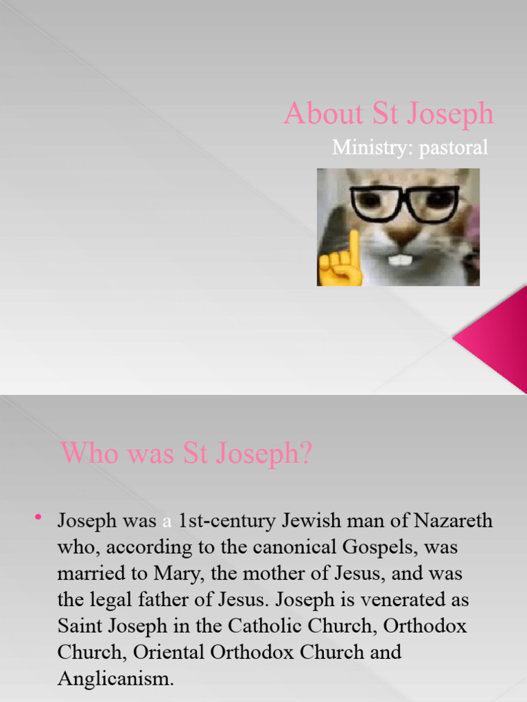 About ST Joseph | PDF | Saint Joseph | Mary, Mother Of Jesus