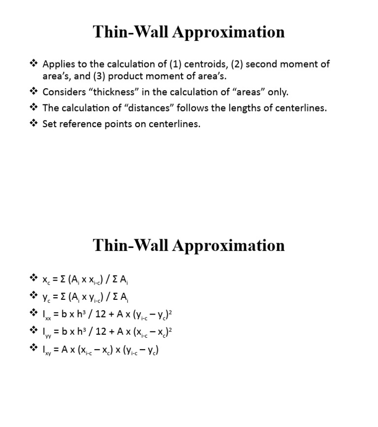 Thin-Wall Approximation | PDF | Teaching Methods & Materials