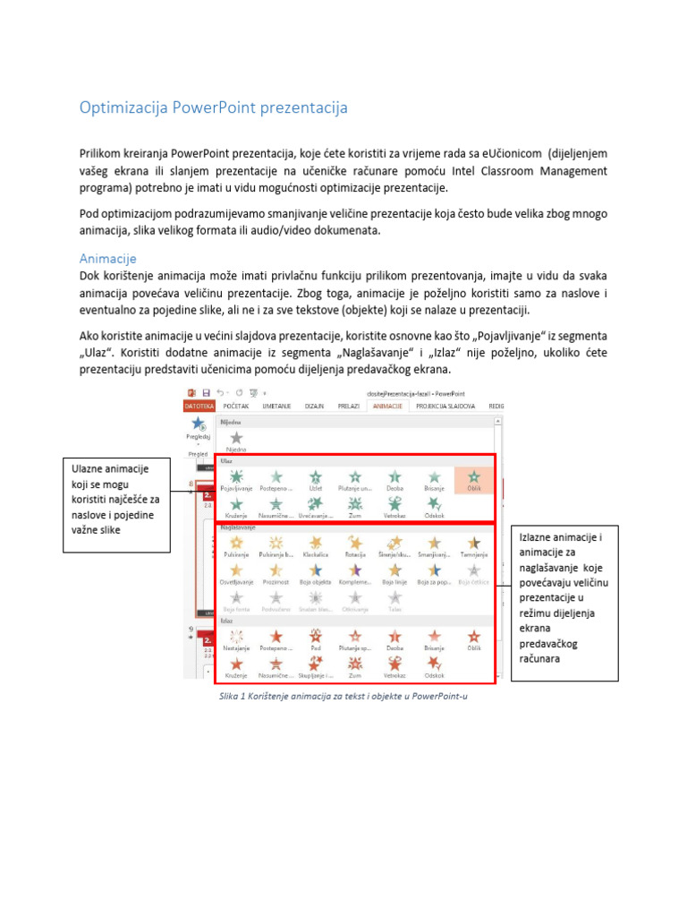 Optimizacija PowerPoint Prezentacija 1 | PDF