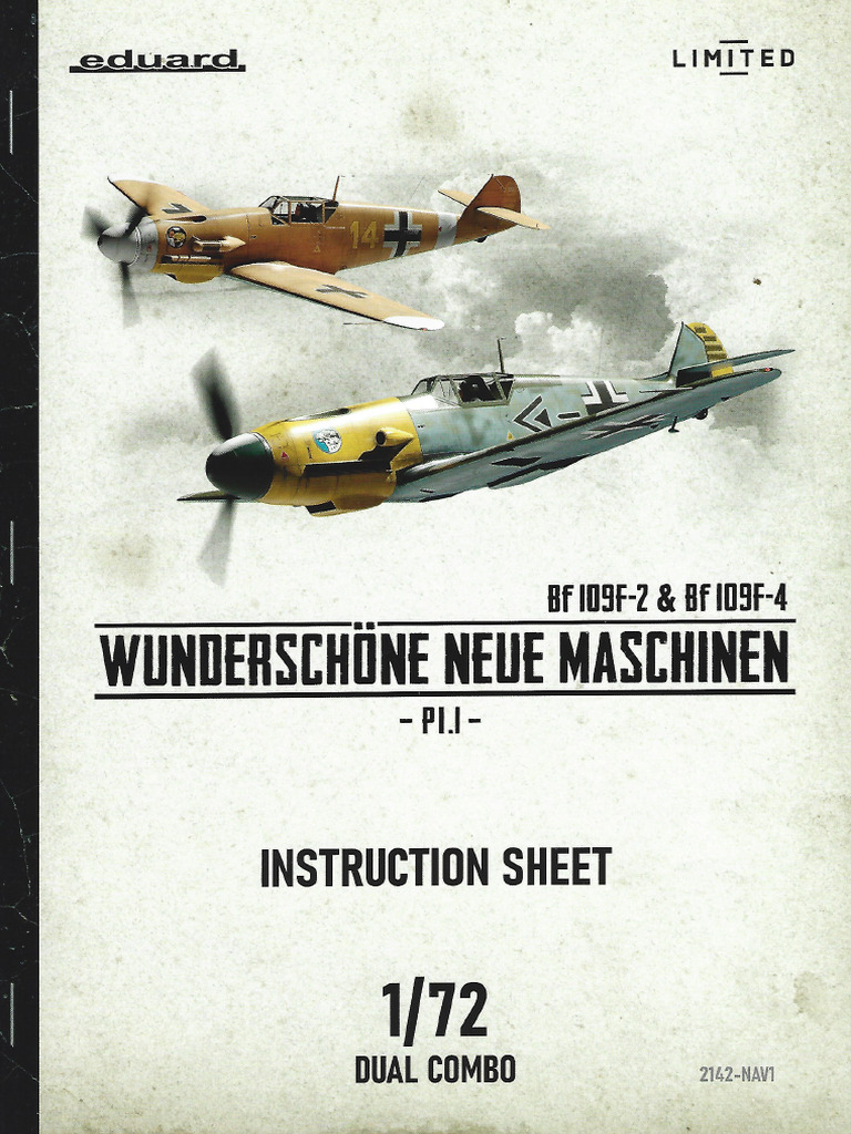 Eduard BF 109F-2 BF 109F-4 1-72 - Instructions | PDF
