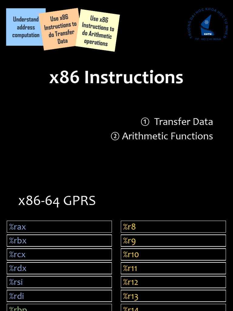 03B x86 Instructions v1.2 | PDF | Integrated Circuit | X86 Architecture