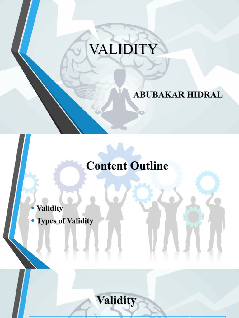 Validity | PDF | Validity (Statistics) | Psychology