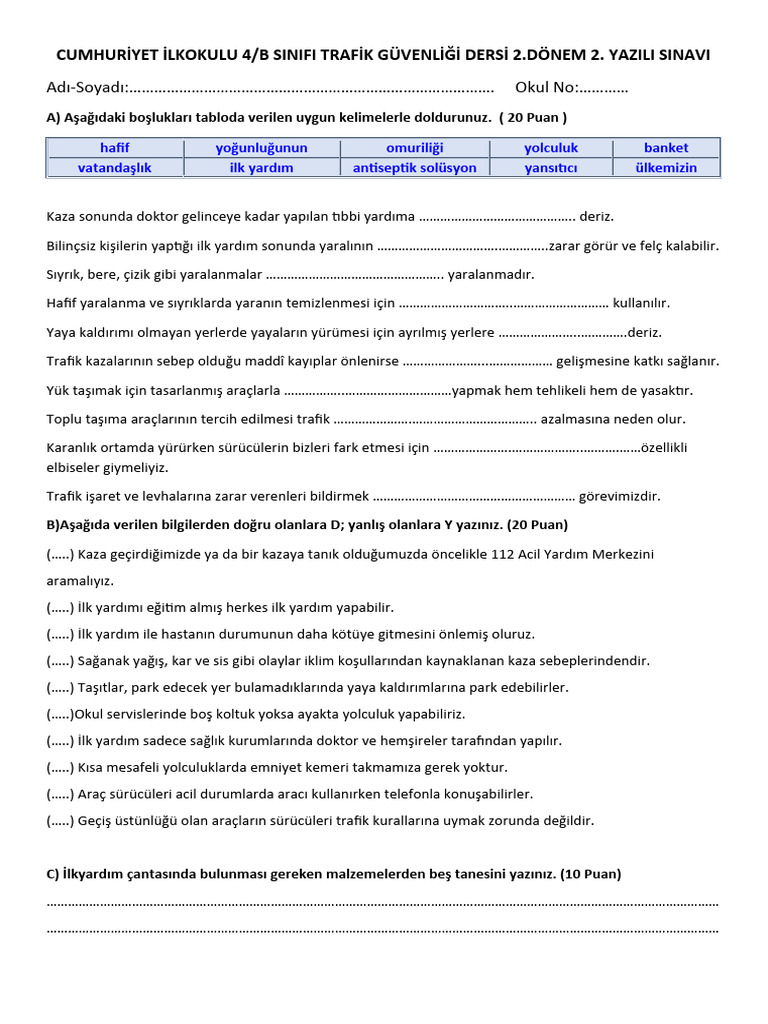 2 Dnemtrafik2 Yazl | PDF