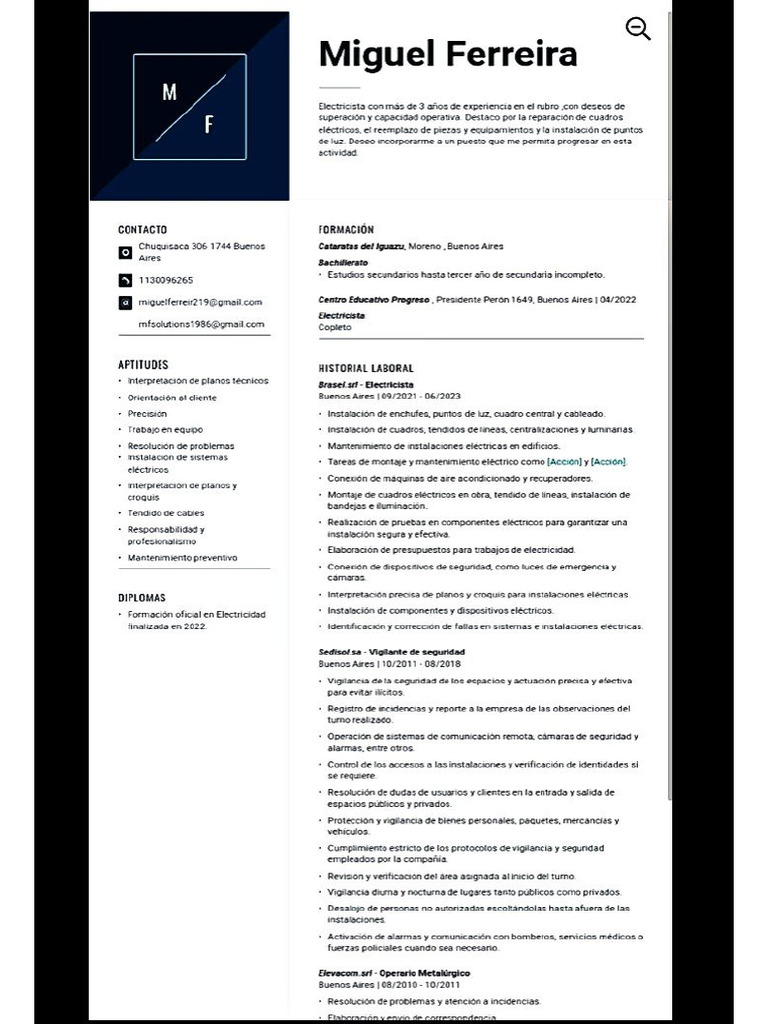 Image To Currículum Miguel | PDF