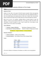 Water Hardness Conversion Table | PDF | Units Of Measurement | Chemistry