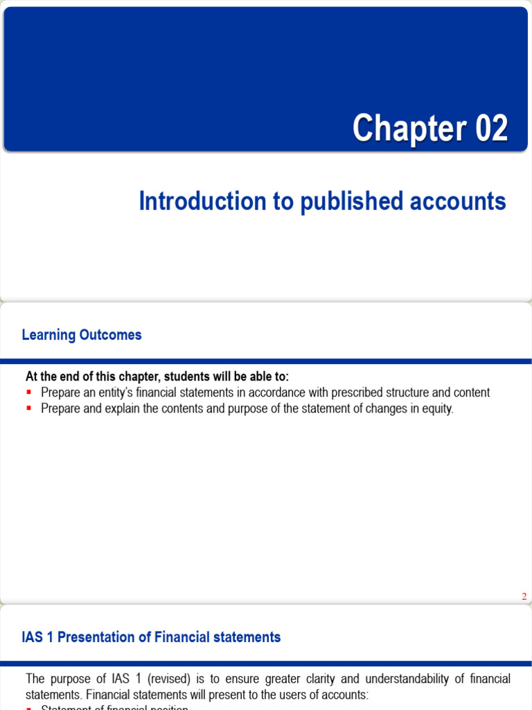 Ch02 - Introduction To Published Accounts - v2 | PDF | Financial ...