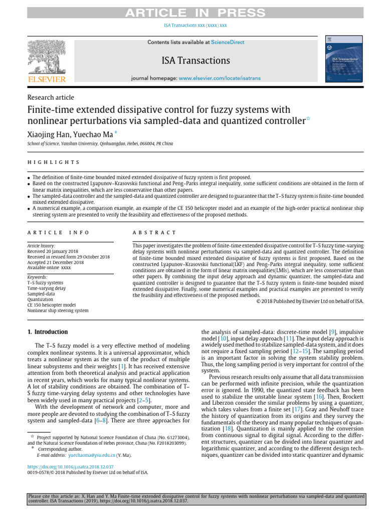 Finite Time Extended Dissipative Control For Fuzzy Systems With