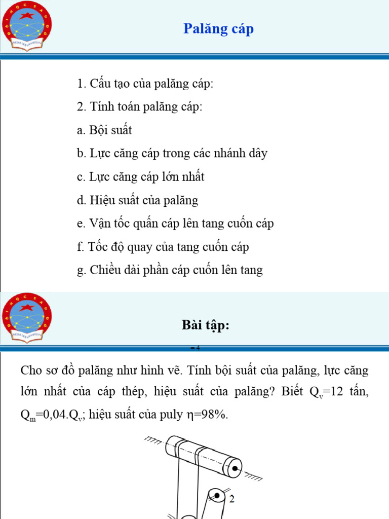 BTSV. Palang Cáp | PDF