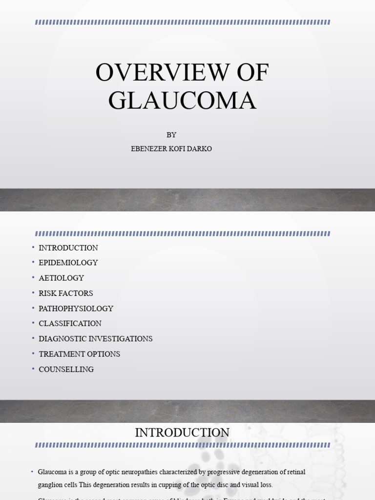 Glaucoma Final | Download Free PDF | Glaucoma | Retina