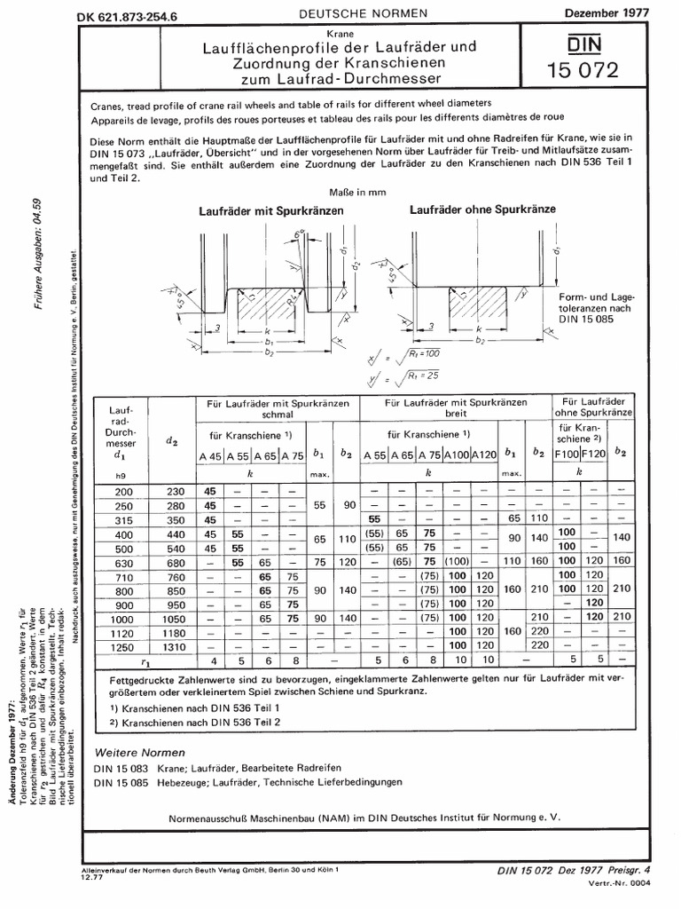 Din 15072 1977-12 | PDF