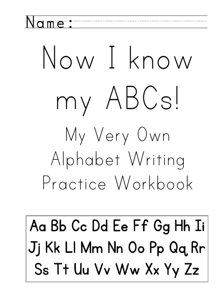 Grade 1 Alphabet Writing Workbook | PDF | Foreign Language Studies