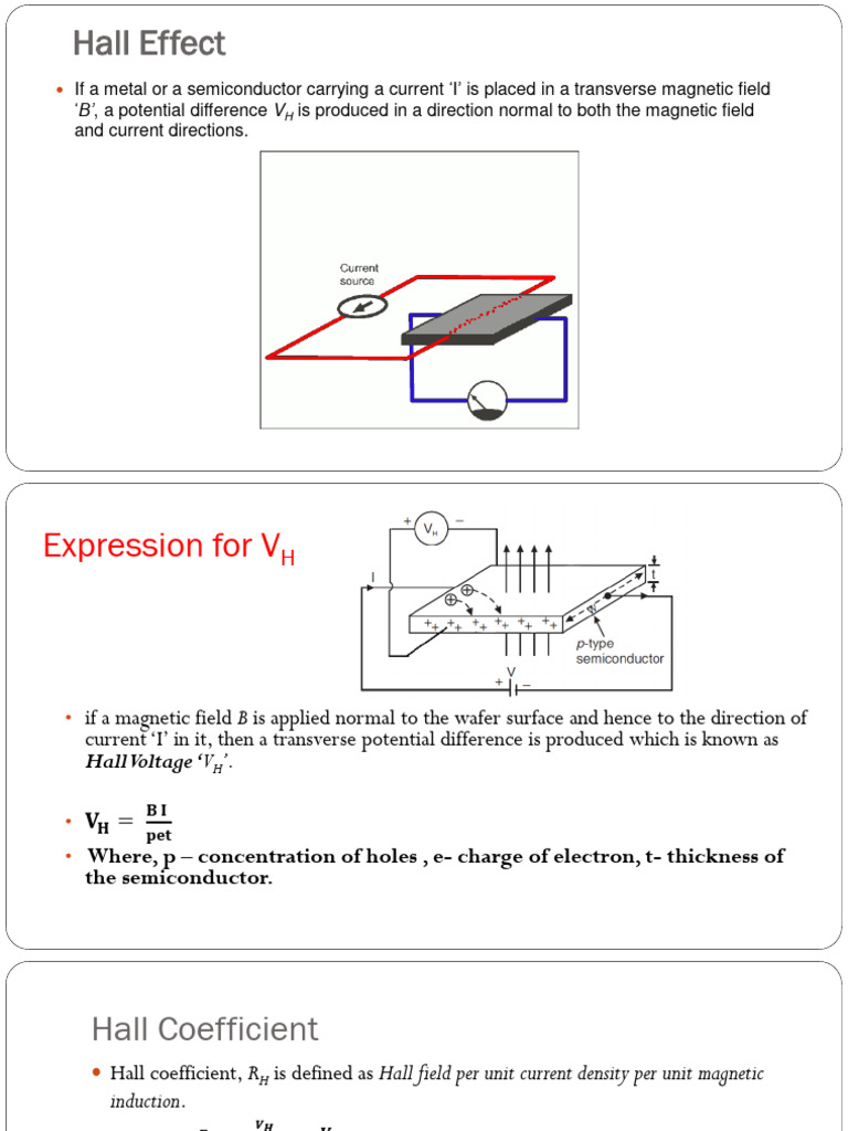 Hall Effect | PDF | Semiconductors | Electronics