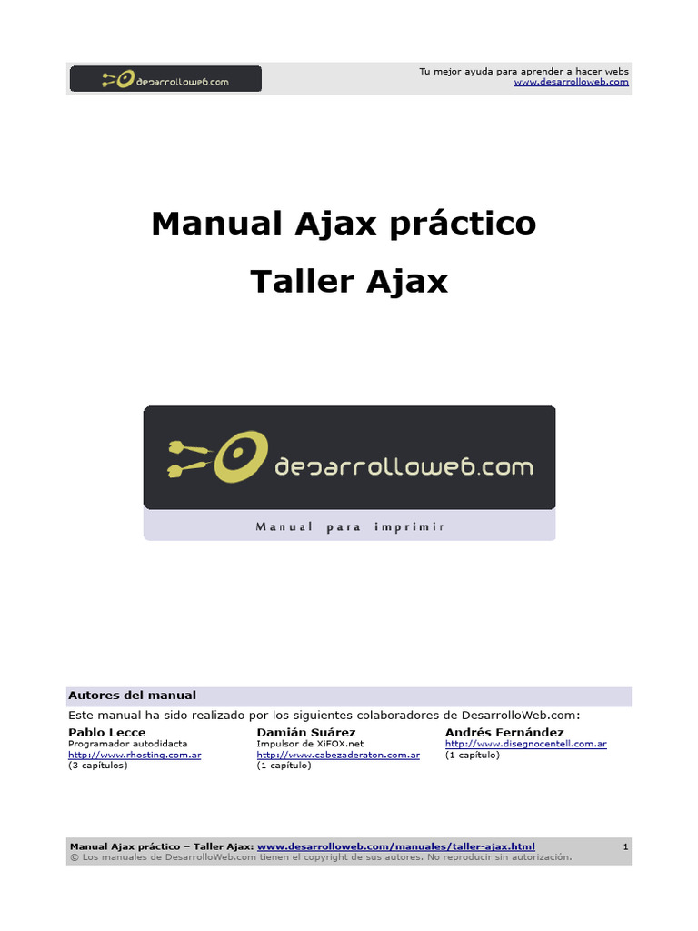 Libro de Ajax Practico | PDF | Script Java | Redes