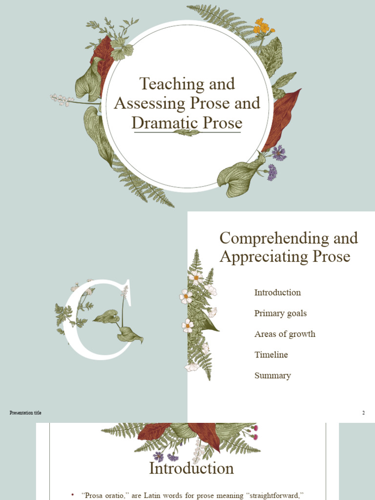 Understanding Prose and Its Types | PDF | Narration | Human Communication