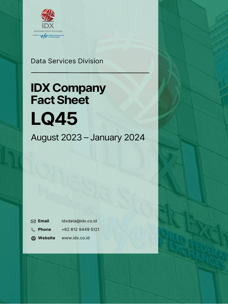 Idx Company Fact Sheet Lq45 2023 02 | PDF | Indonesia | Jakarta