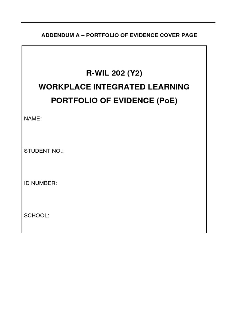 R-WIL 202 Guidelines and Requirements 25 June 2021 - Edit | PDF | Learning | Educational Assessment