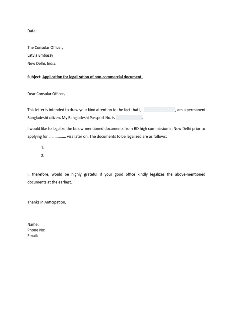 Cover Letter - Legalization Universal | PDF