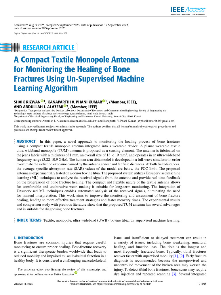 A Compact Textile Monopole Antenna For Monitoring The Healing of Bone ... A Compact Textile Monopole Antenna For Monitoring The Healing of Bone ...