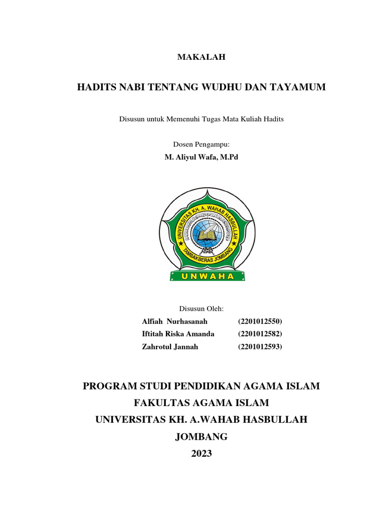 Makalah Hadits | PDF | Agama & Spiritualitas
