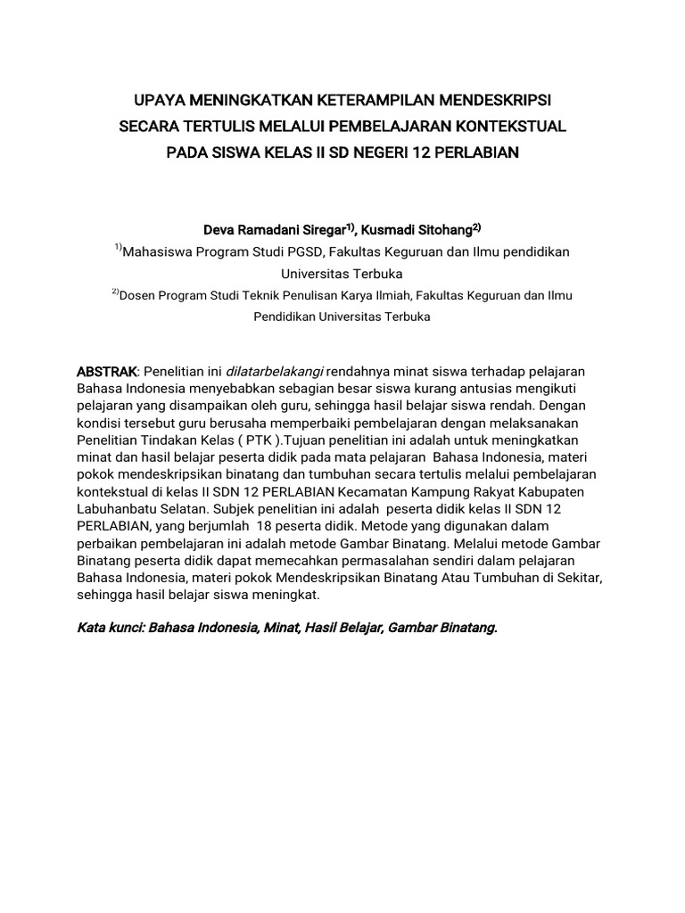 Perbaikan Tt2 Dan Tt3 Karil Deva | PDF