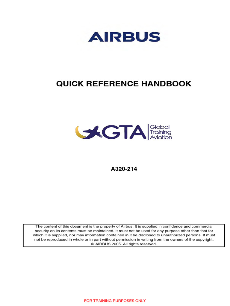 QRH A320 20211123 | PDF | Aviation | Aircraft