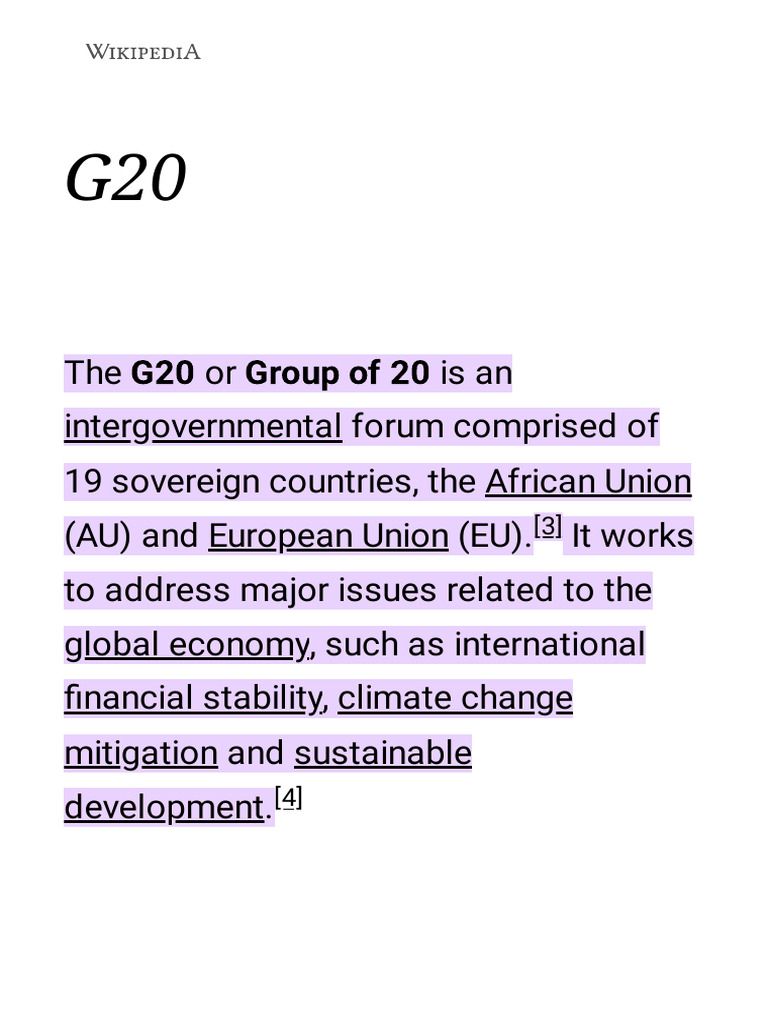 G20 - 2023 | PDF | World Economy | Economies