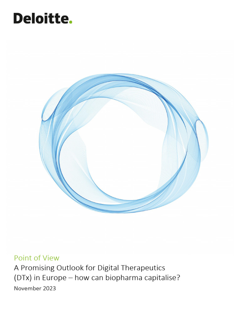 DELOITTE - Opportunities For Digital Therapeutics in Europe | PDF ...
