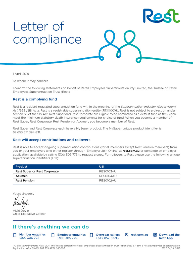Letter of Compliance | PDF
