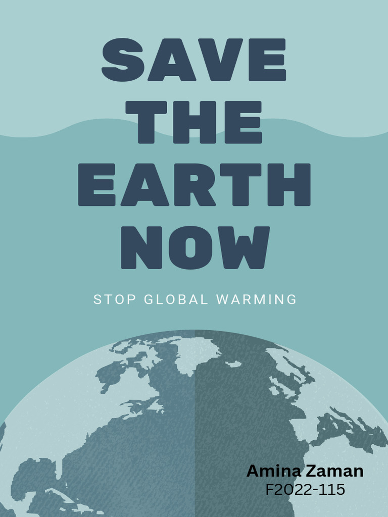 Blue Earth Global Warming Poster | PDF