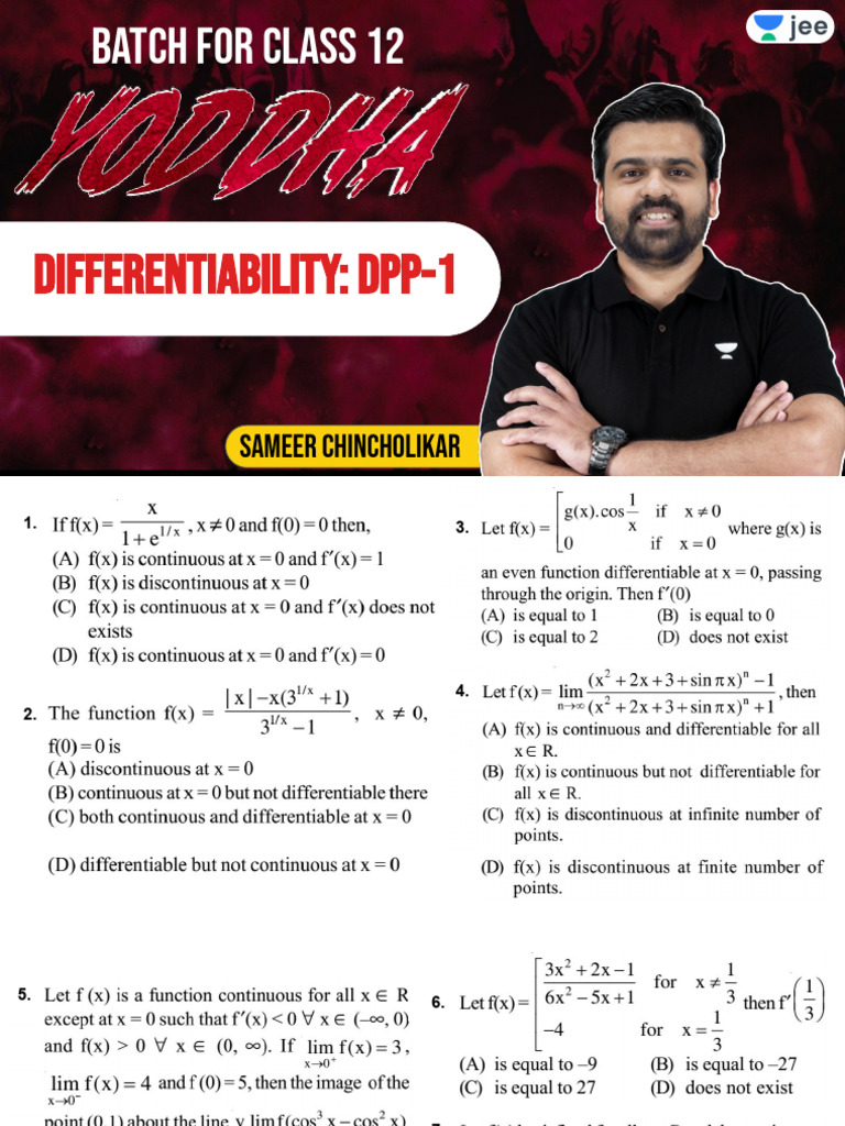 DPP-1 Differentiability | PDF