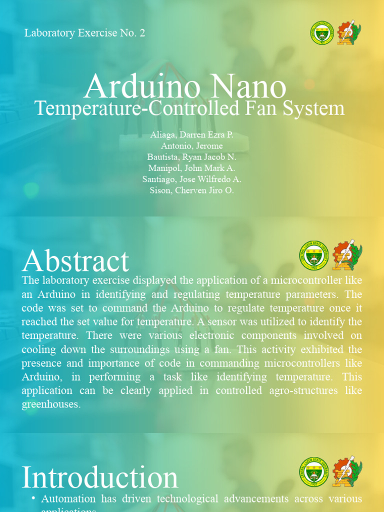 Laboratory Exercise No. 2 | PDF | Arduino | Microcontroller