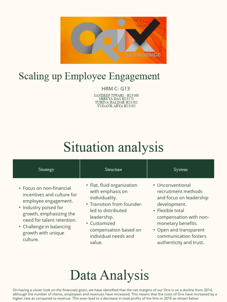 ORIX Case Study Presentation | PDF | Employment | Incentive