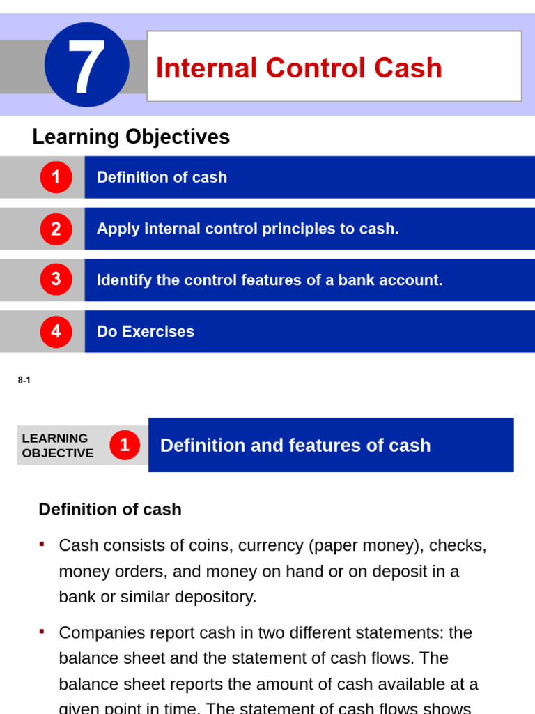 Chapter 7 Internal Control Over Cash | PDF | Cheque | Cash