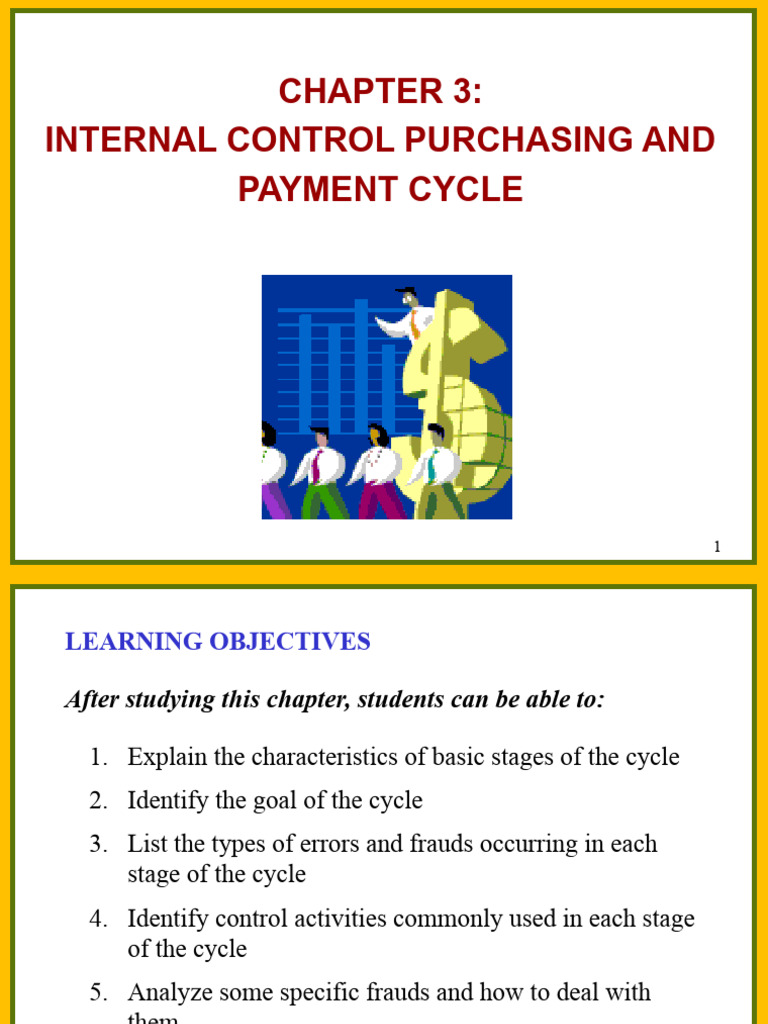 Chapter 3 Internal Control Purchasing PMT Cycle Ok | PDF | Accounts ...