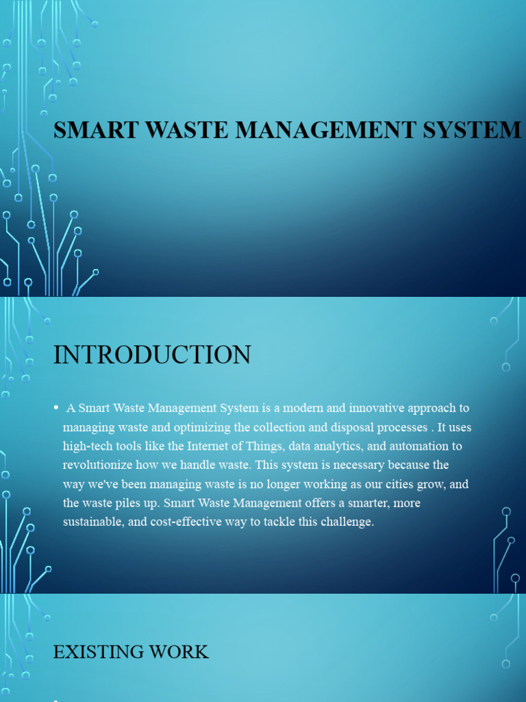 Smart Waste Management System Iot Pdf Waste Management Internet