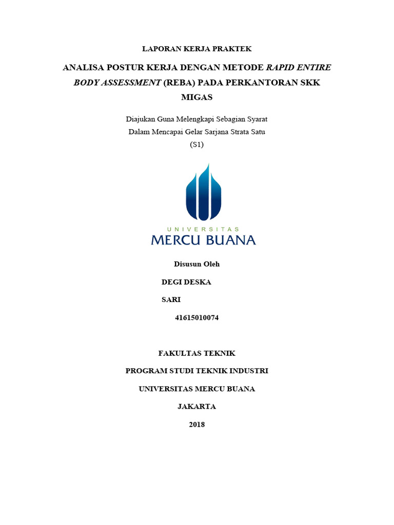 Analisa Postur Kerja Dengan Metode Rapid Entire | PDF | Teknologi ...