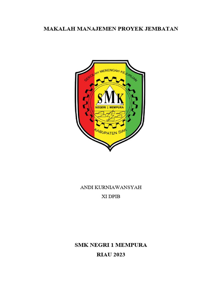 Makalah Manajemen Proyek Jembatan | PDF Makalah Manajemen Proyek Jembatan | PDF