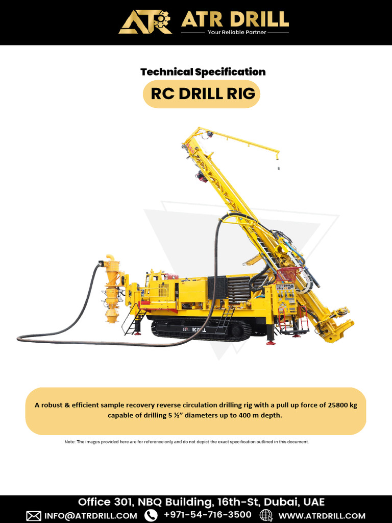 Atr Oz RC Drill Rig Tech Sheet 1 | PDF | Pump | Drill