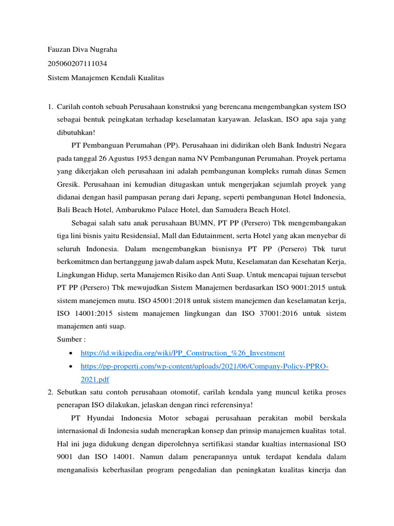 QUIS 1 - SMKK - Fauzan Diva Nugraha | PDF