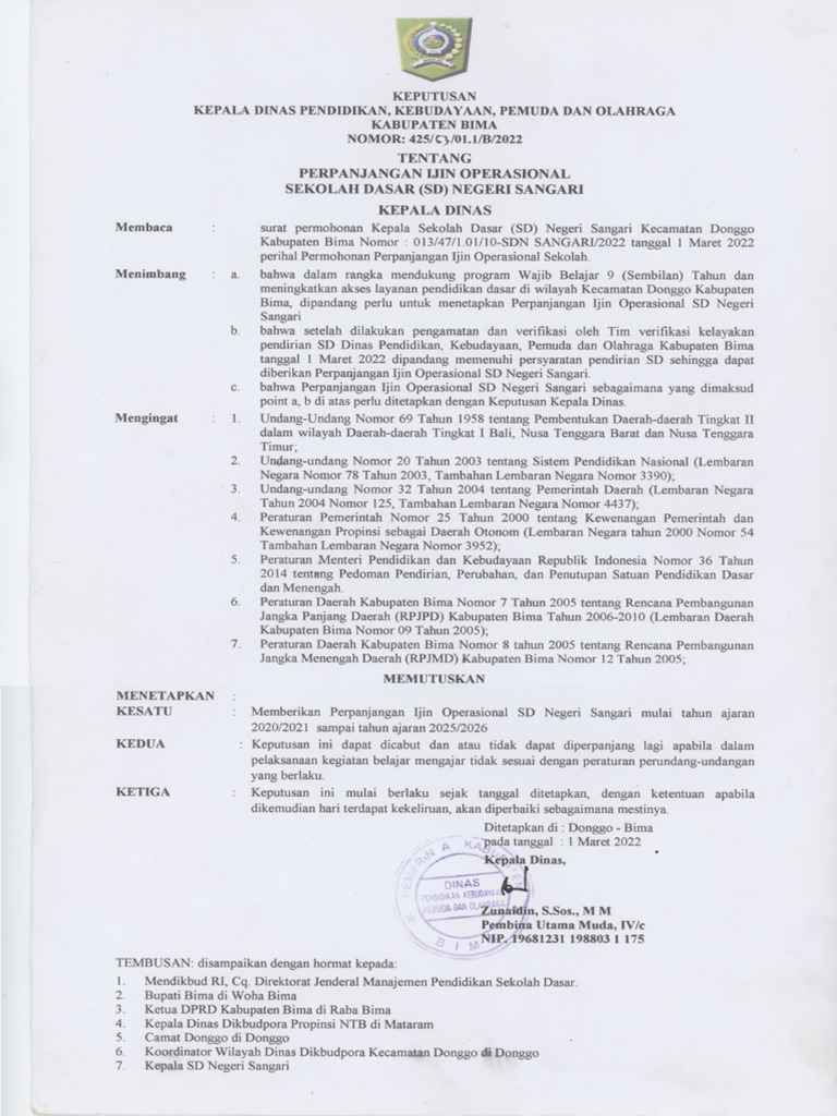 Ijin Operasional1 | PDF