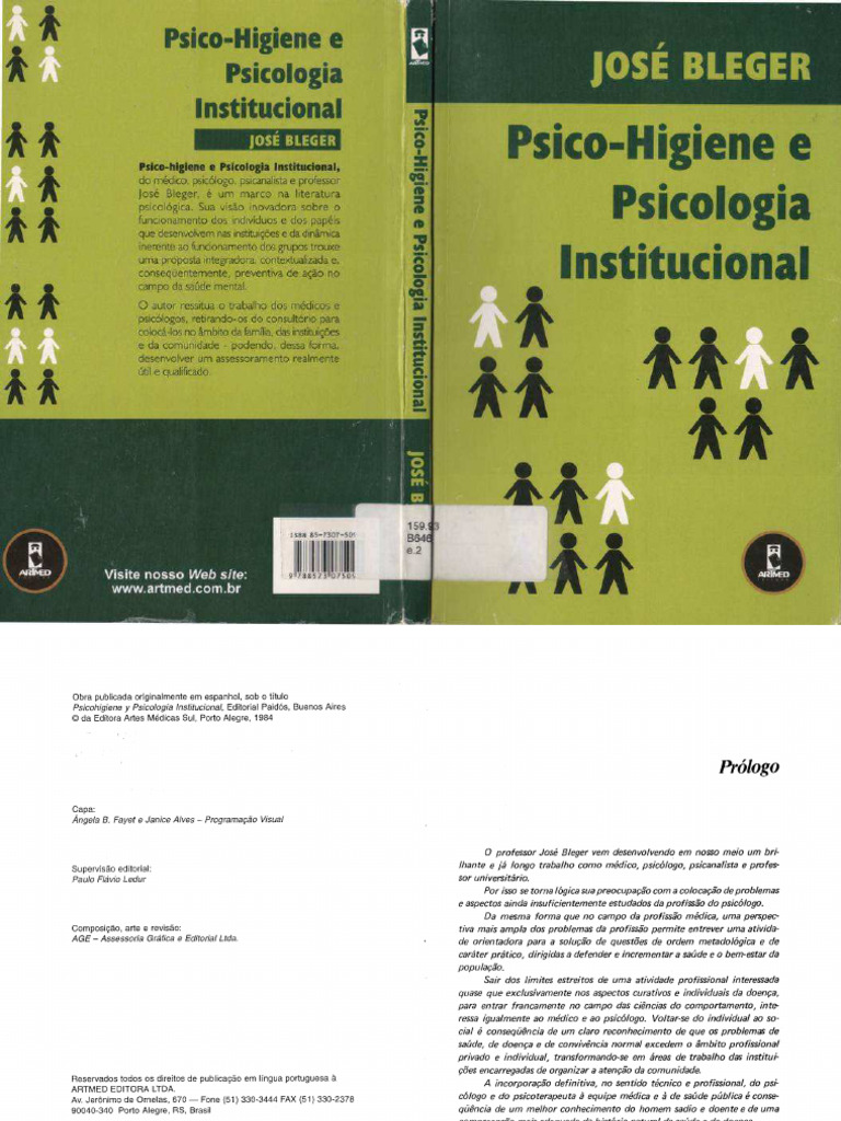 Jose Bleger Psico Higiene e Psicologia I | PDF